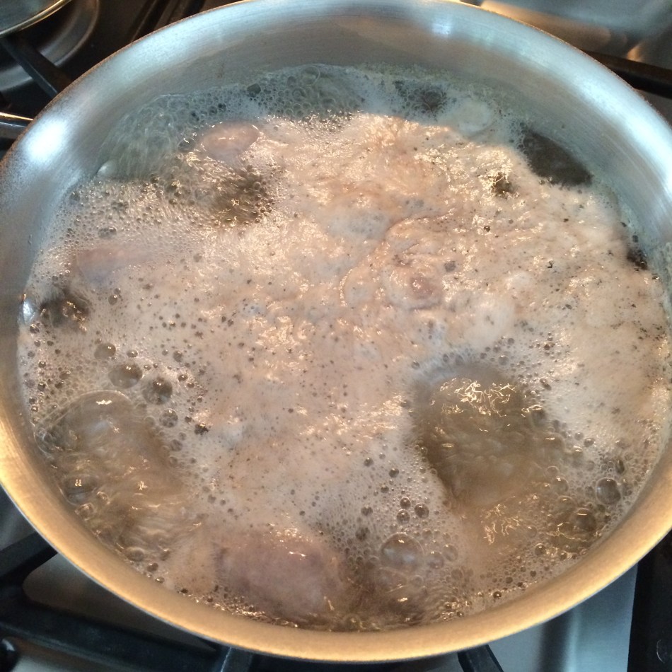 Beer-Boiled Brats – Garlic & Olive Oil