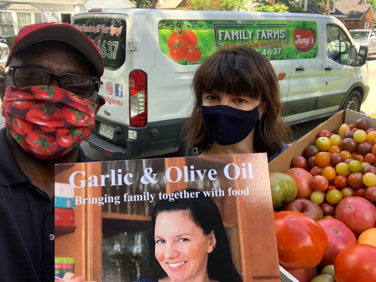 Tony Tomato and Deconstructed Caprese Salad – Garlic & Olive Oil